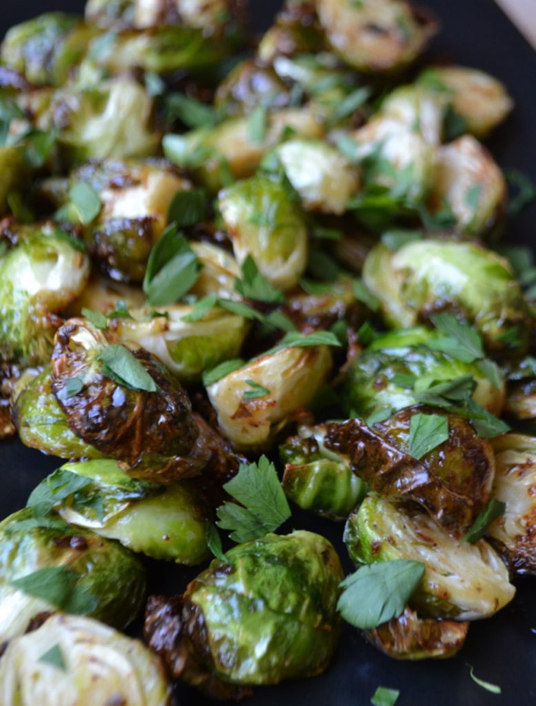 Cook this: Air-Fried Garlic Brussels Sprouts with Honey Mustard Glaze ...